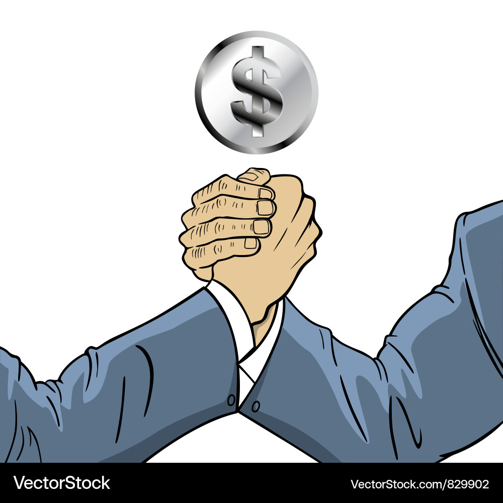 Competition of business Royalty Free Vector Image