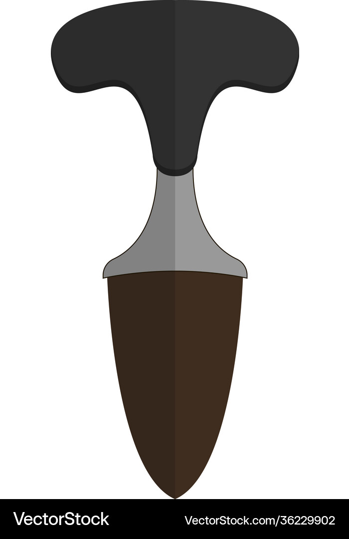 Crime and street push dagger weapon isolated Vector Image