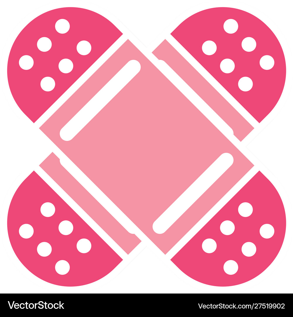 Isolated medical bandage flat design Royalty Free Vector