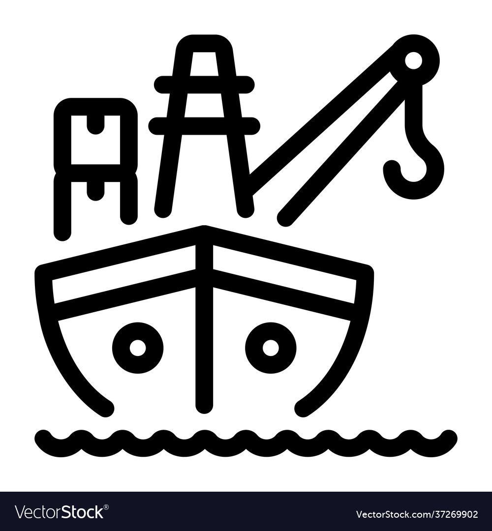 Loading boat Royalty Free Vector Image - VectorStock