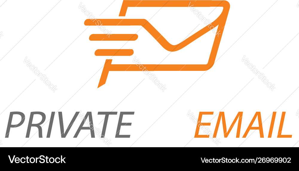 Private email Royalty Free Vector Image - VectorStock