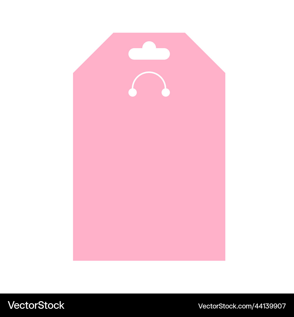 Design template for paper earrings isolated Vector Image