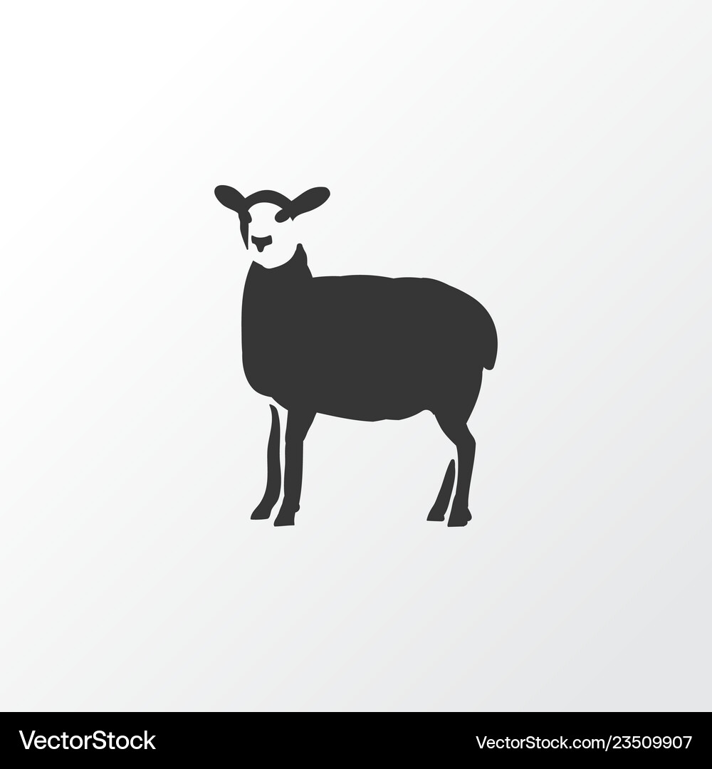 Sheep icon symbol premium quality isolated lamb Vector Image