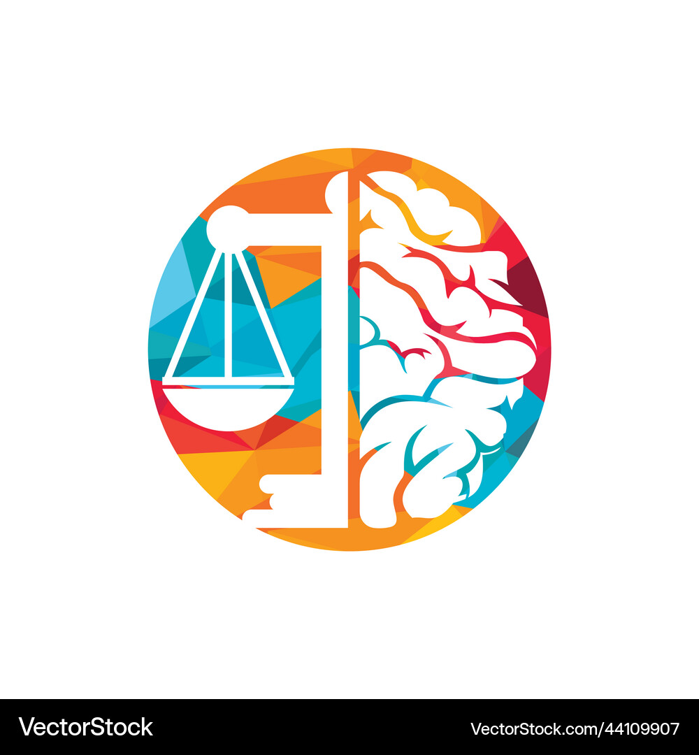 Smart law firm logo concept Royalty Free Vector Image