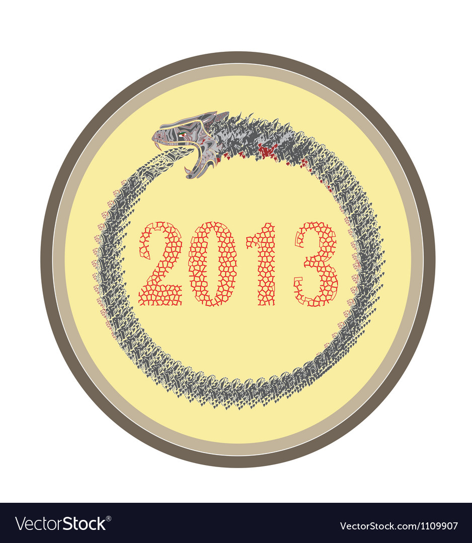 Snake circle Royalty Free Vector Image - VectorStock