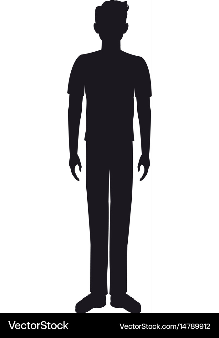 Pictograph man standing avatar design Royalty Free Vector