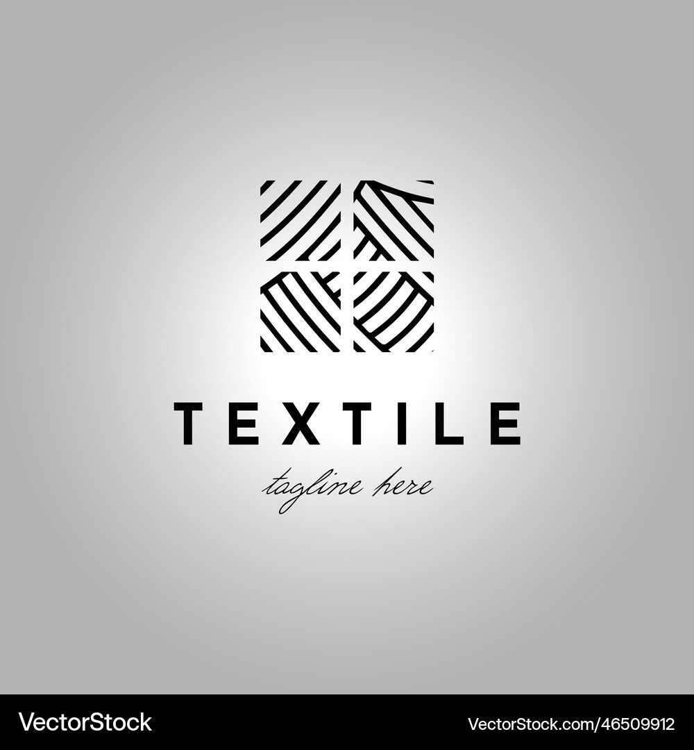 Textile Fabric Logo Textile Logo Design Set Fabric Business Royalty