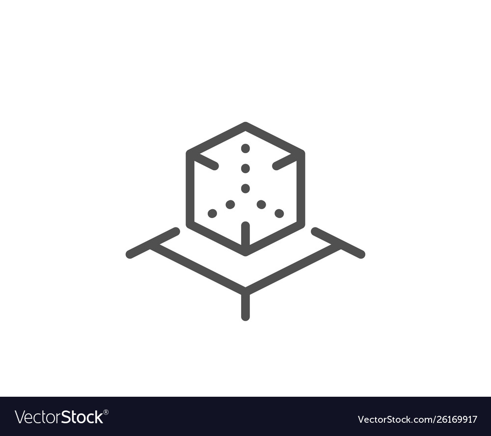 Augmented reality line icon vr simulation sign Vector Image Augmented reality line icon vr simulation sign Vector Image