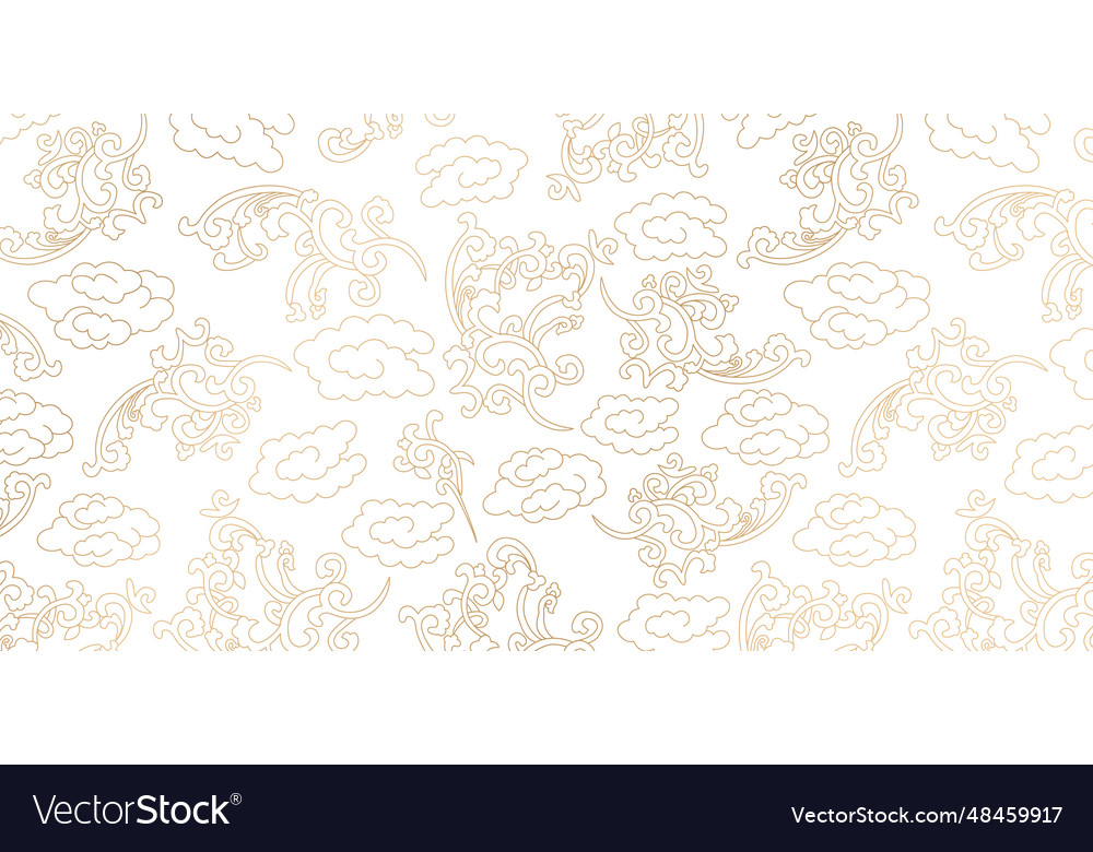 Chinese Cloud Pattern Royalty Free Vector Image