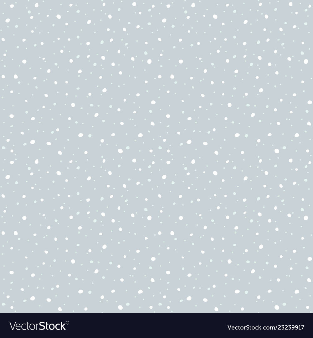 Falling snow seamless pattern Royalty Free Vector Image