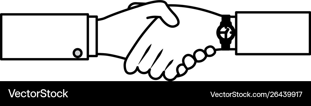 Hands business persons done deal Royalty Free Vector Image