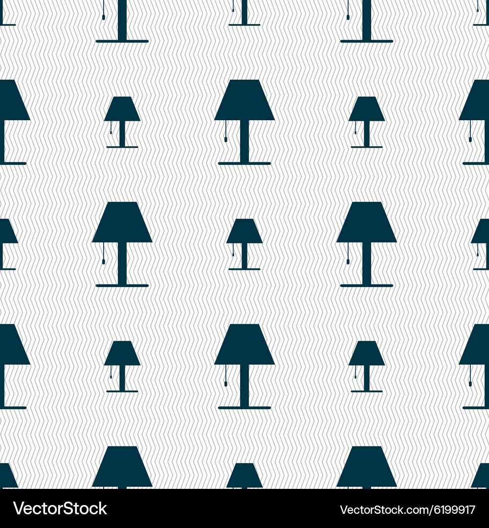 Lamp icon sign seamless abstract background Vector Image