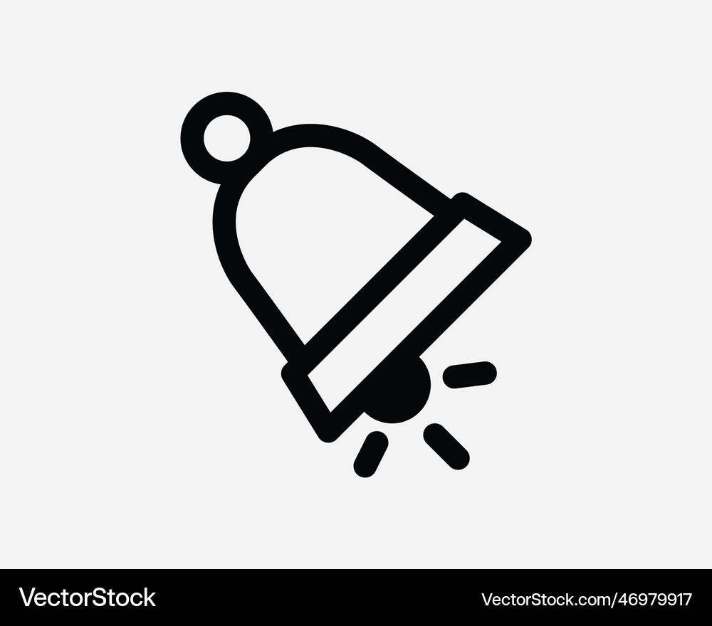 Swinging bell icon Royalty Free Vector Image - VectorStock