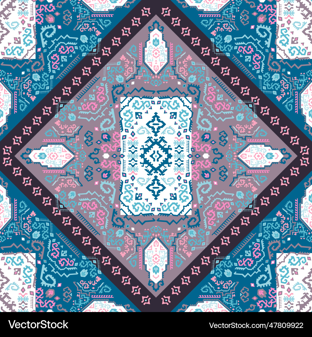 Ethnic geo seamless pattern Royalty Free Vector Image