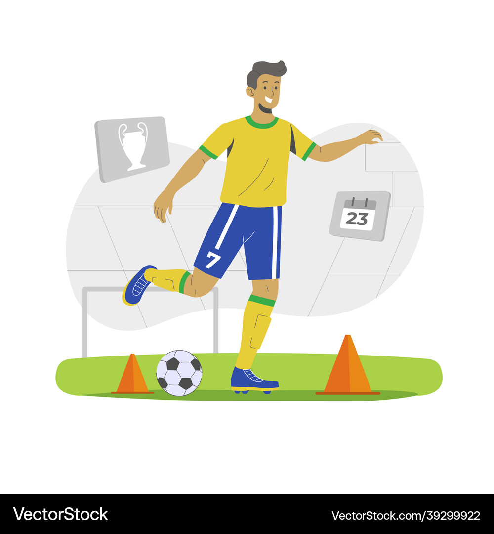 Football players Royalty Free Vector Image - VectorStock