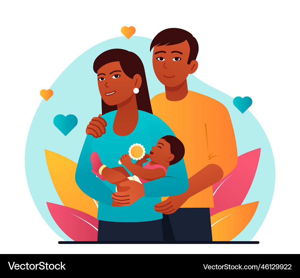 Happy family concept Royalty Free Vector Image