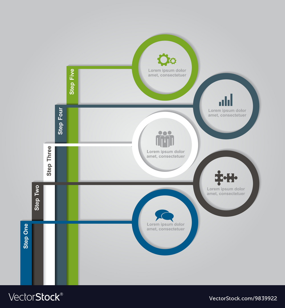 Infographic design template Royalty Free Vector Image