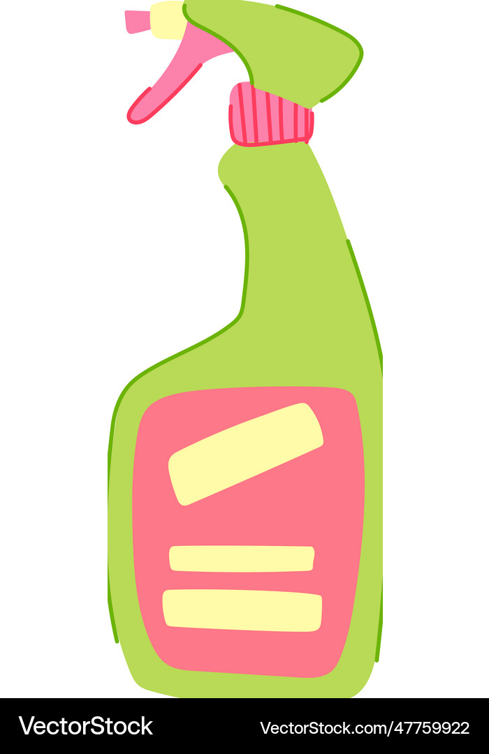 Product bathroom cleaner cartoon Royalty Free Vector Image