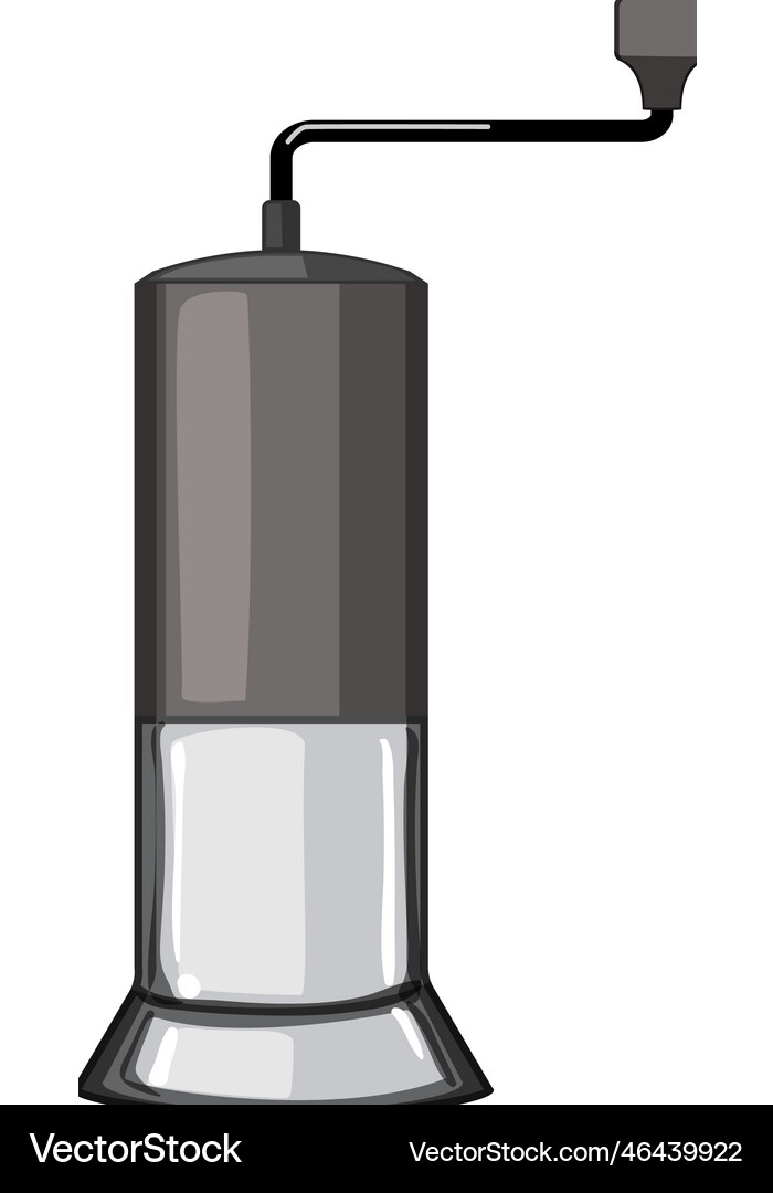 Retro mill coffee grinder manual cartoon Vector Image