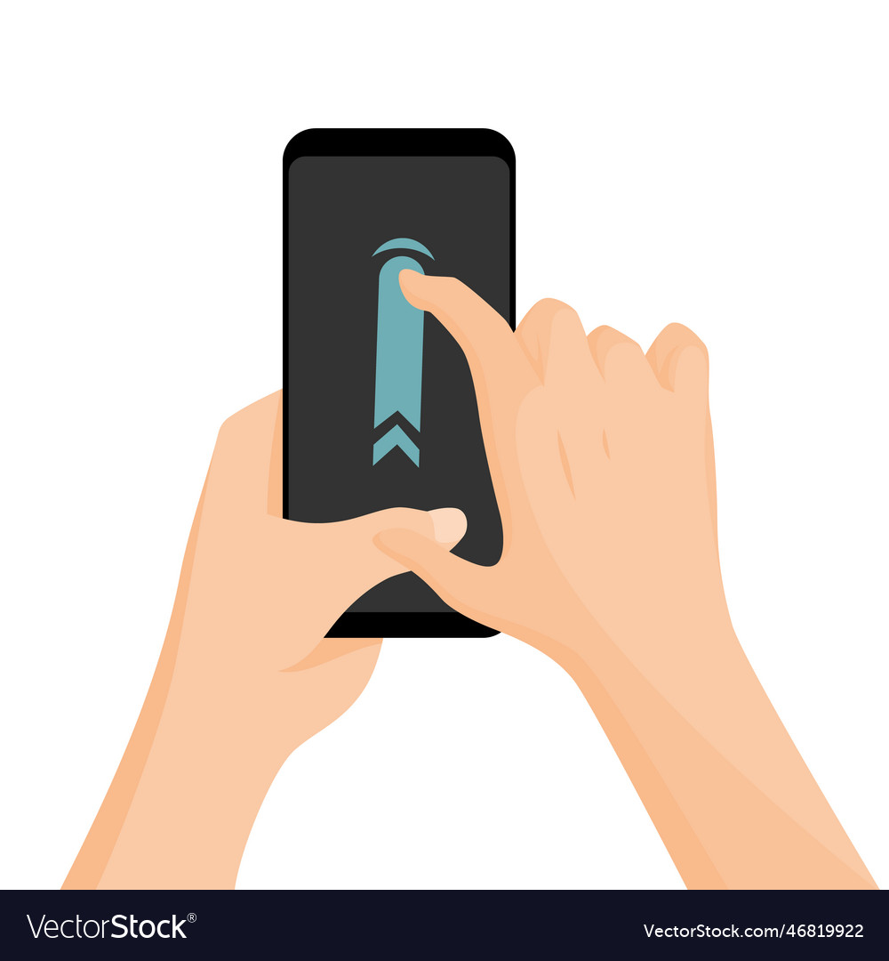 Touch screen hand gestures flat colored icon Vector Image Touch screen hand gestures flat colored icon Vector Image