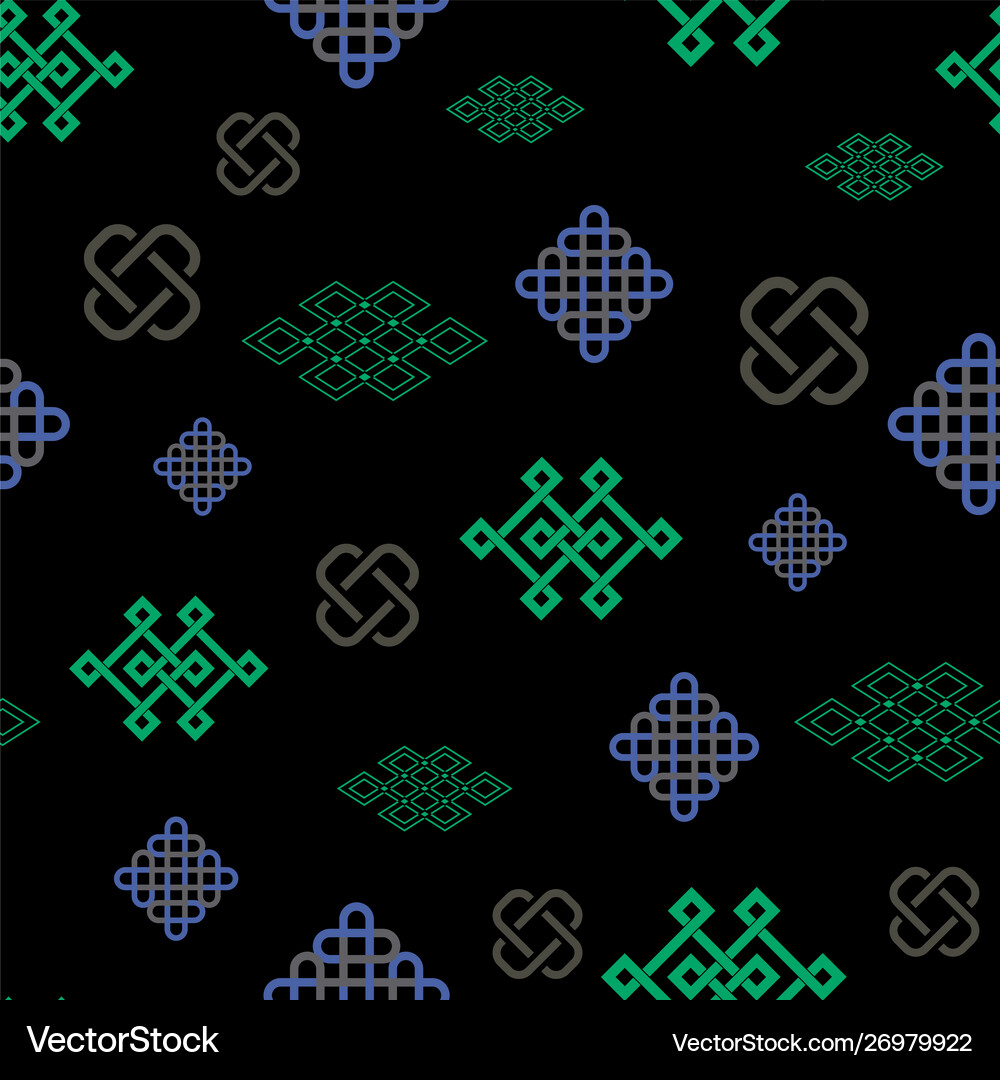 Traditional symbol and ornaments Royalty Free Vector Image