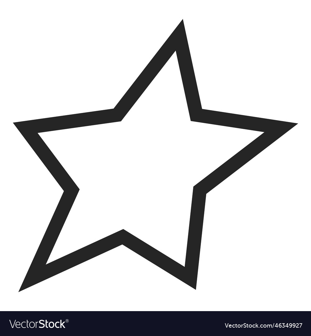 Basic star icon Royalty Free Vector Image - VectorStock