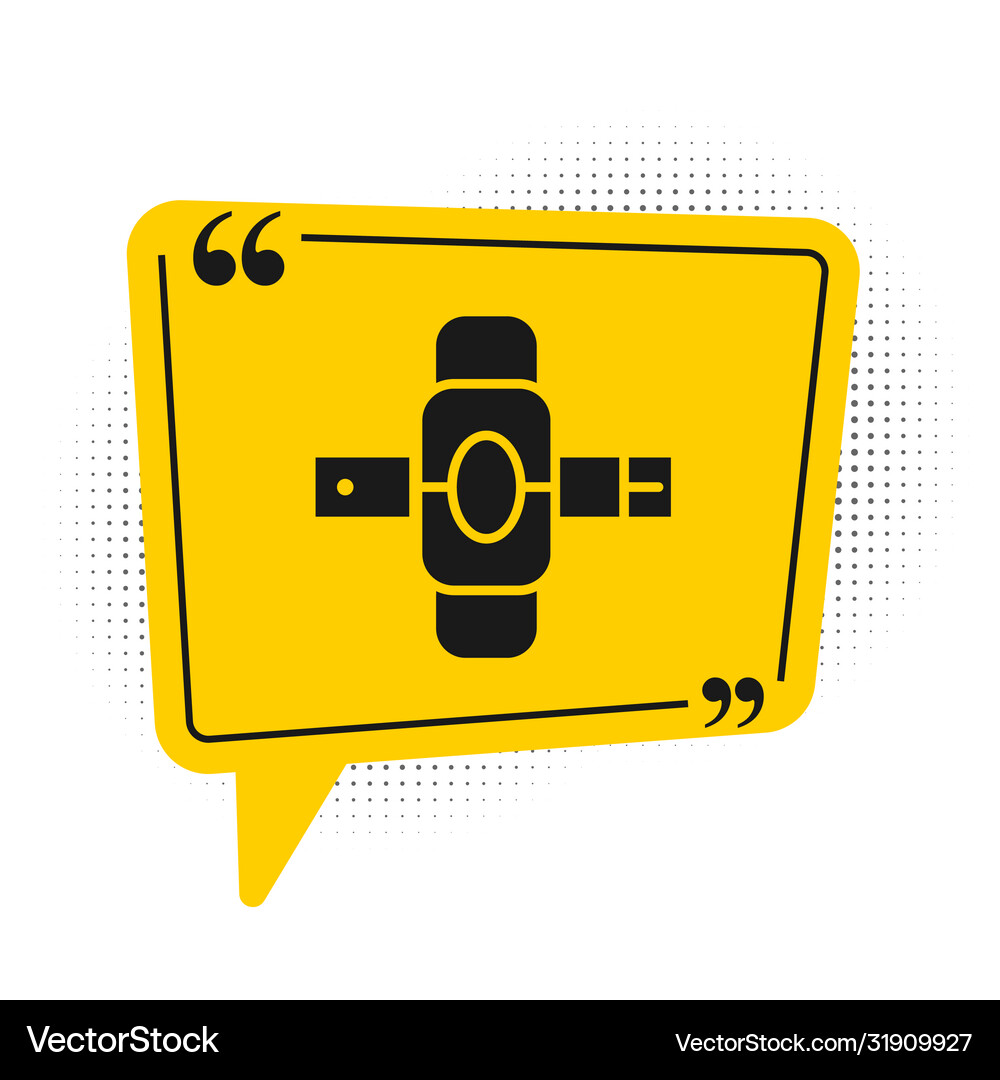 Black knee pads icon isolated on white background Vector Image