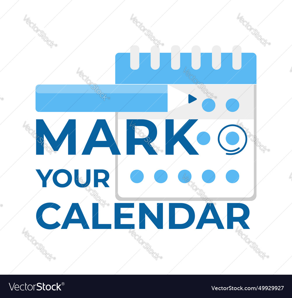 Mark Your Calendar Clip Art Writing #3191617