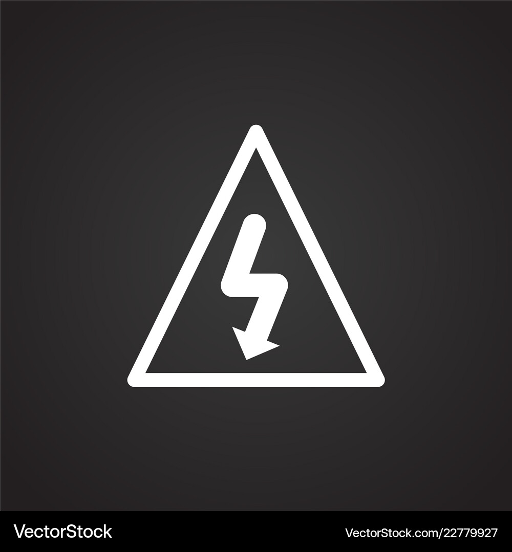 Electrical Shock Hazard Icon Royalty Free Vector Image