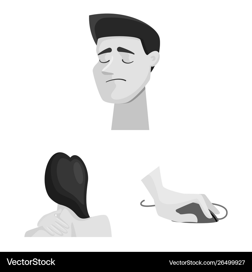 Isolated object suffering and injury symbol Vector Image