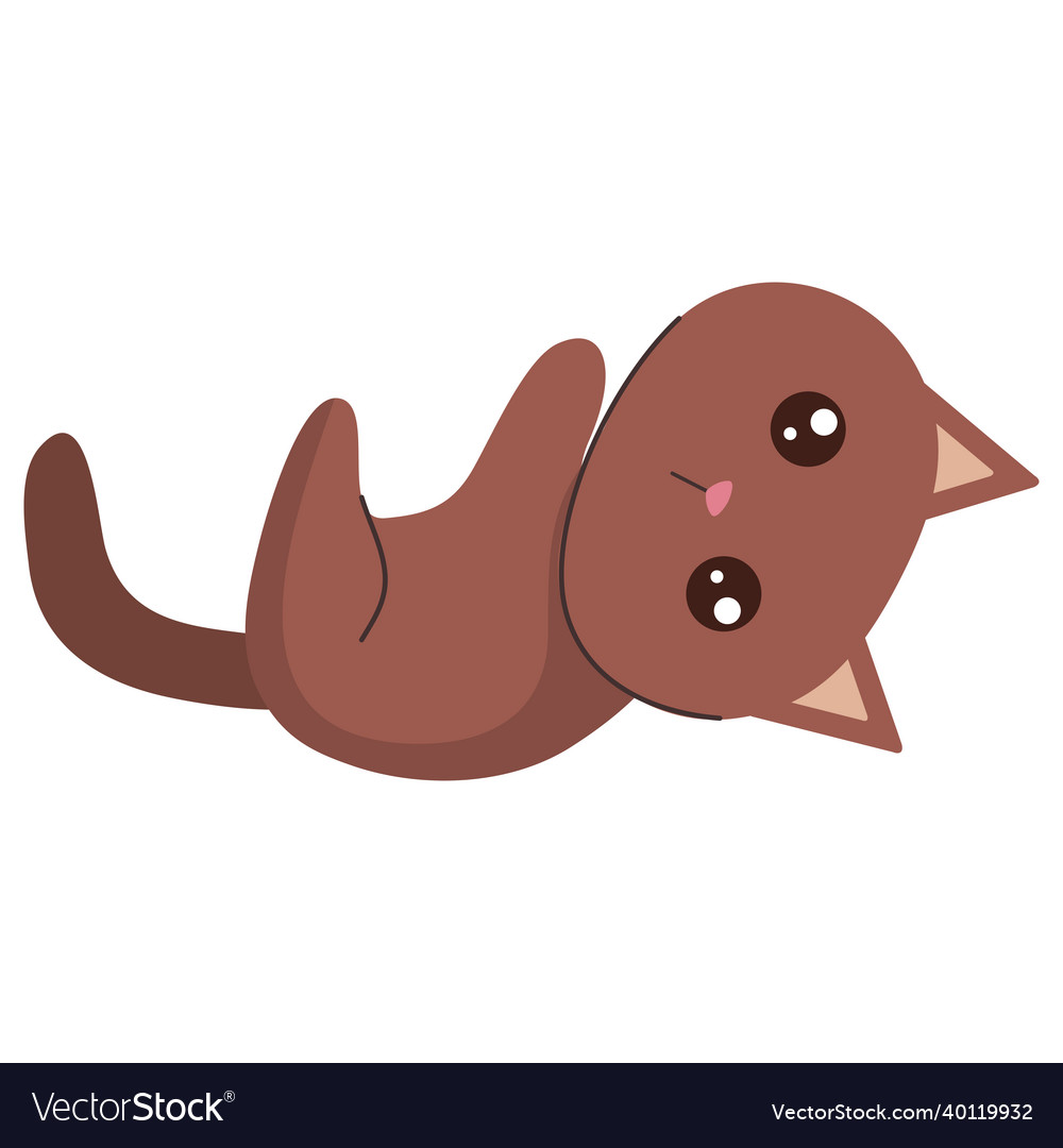 Cat lying down Royalty Free Vector Image - VectorStock