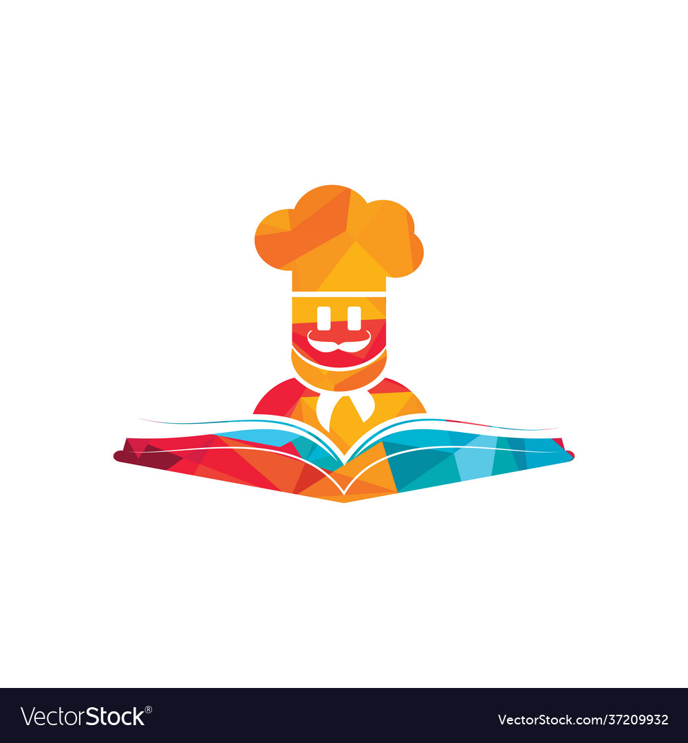 Chef study logo design template Royalty Free Vector Image