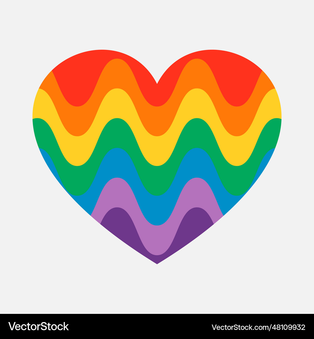 Shining and colorful heart symbol Royalty Free Vector Image