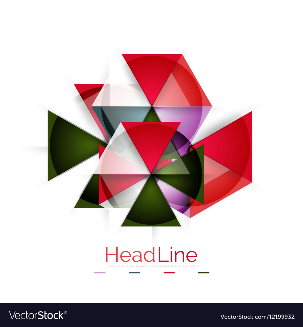 Triangle abstract background Royalty Free Vector Image