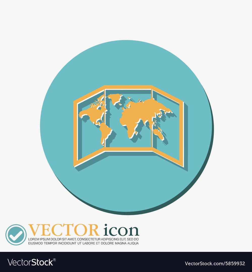 World map-countries Royalty Free Vector Image - VectorStock