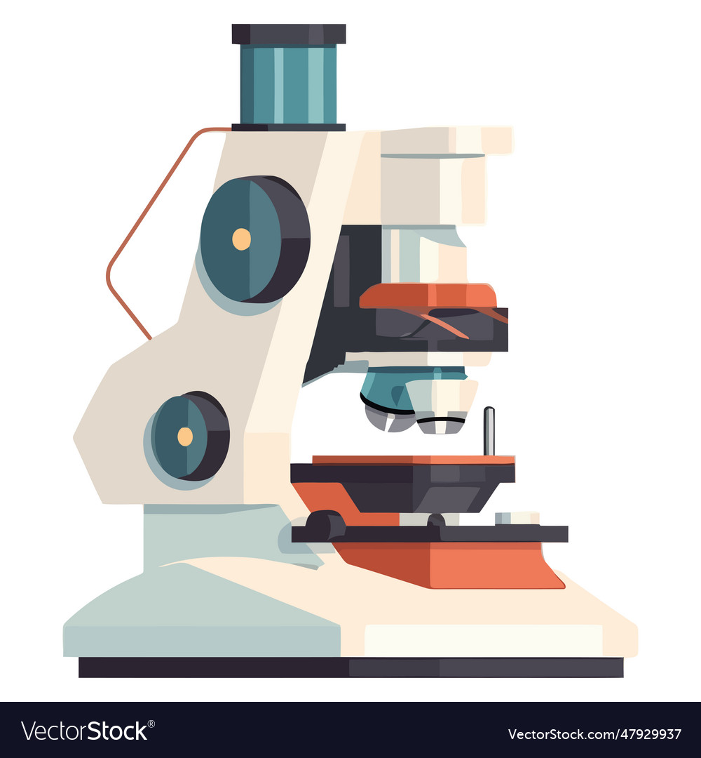 Analyzing with microscope technology Royalty Free Vector