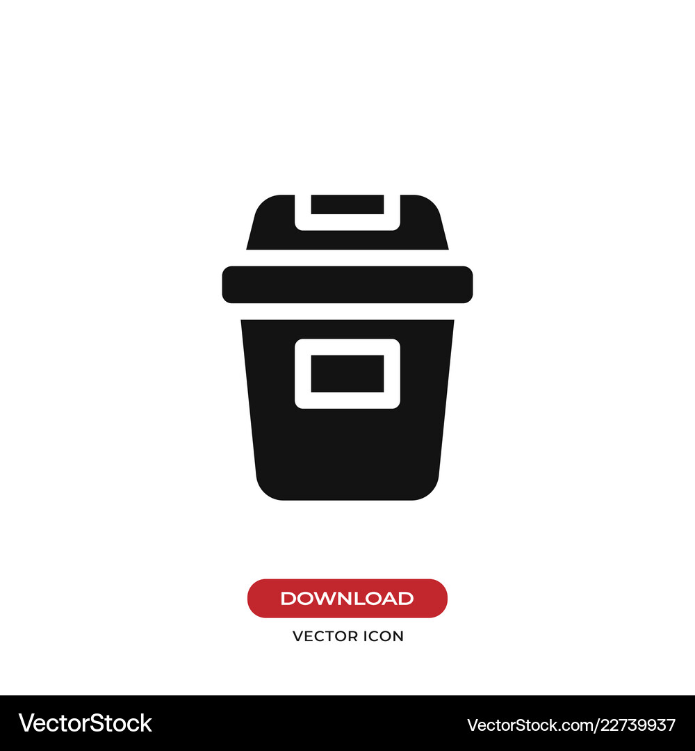 Bin icon Royalty Free Vector Image - VectorStock
