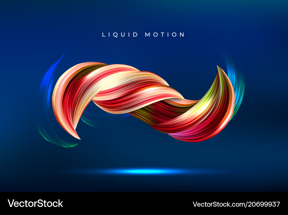 Colorful geometric background fluid shapes Vector Image