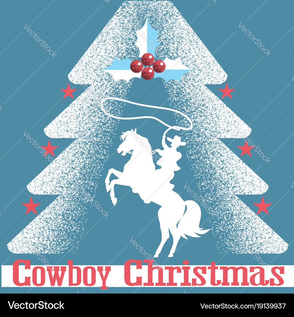 Cowboy Christmas Background