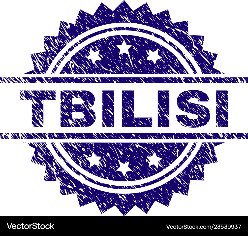 Grunge textured tbilisi stamp seal Royalty Free Vector Image