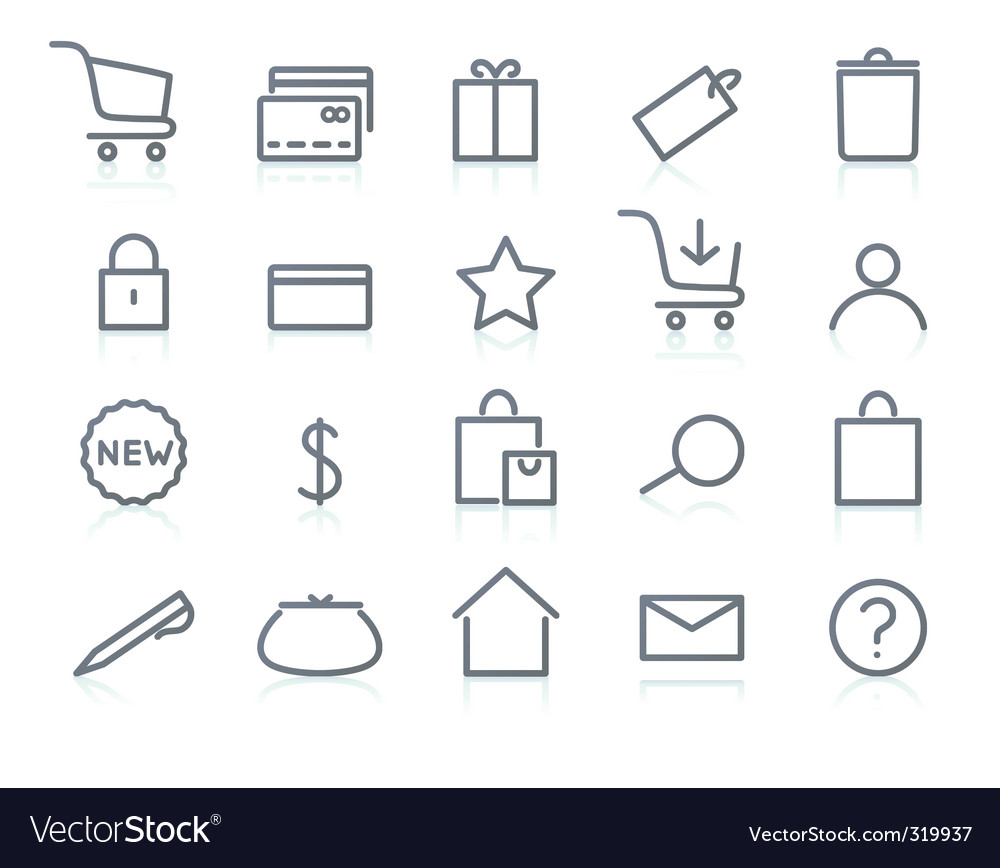 Icon set Royalty Free Vector Image - VectorStock