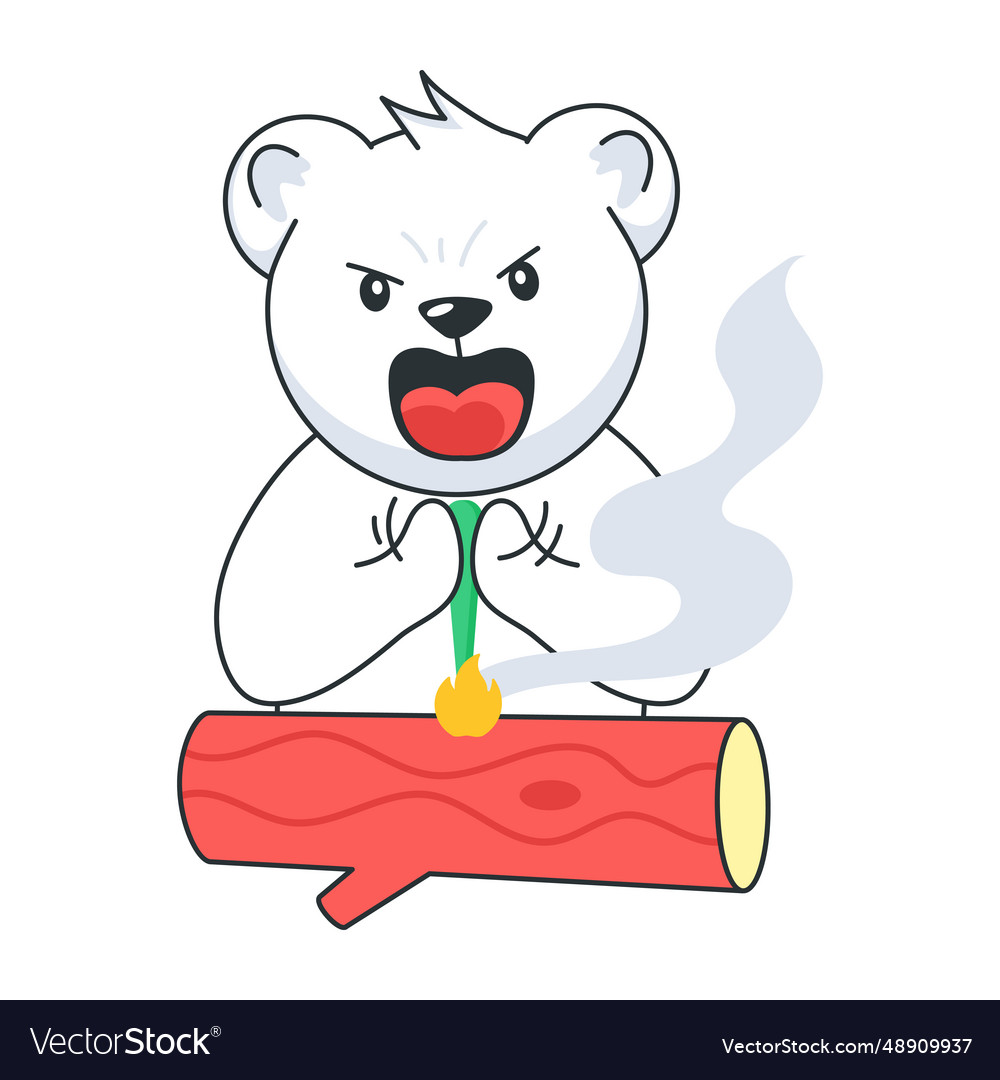 Making fire Royalty Free Vector Image - VectorStock