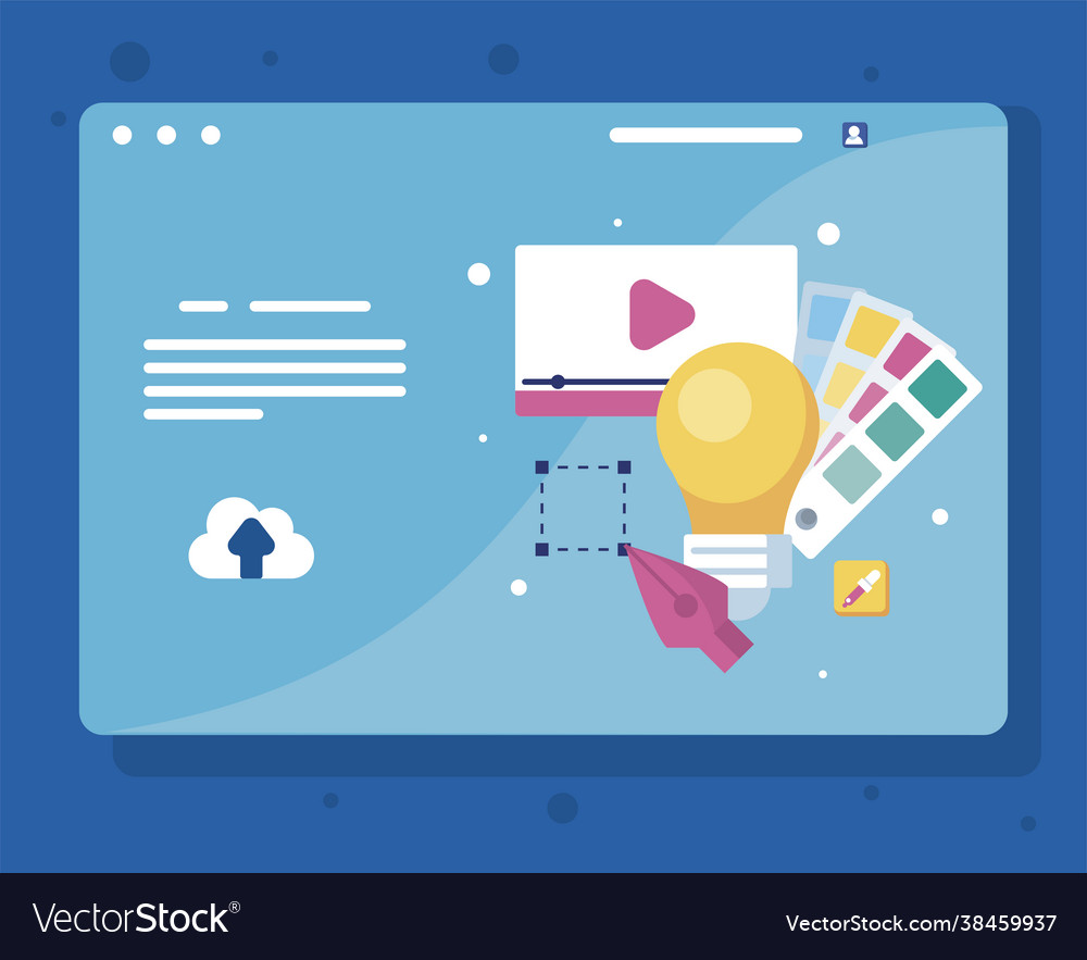 Template web design Royalty Free Vector Image - VectorStock