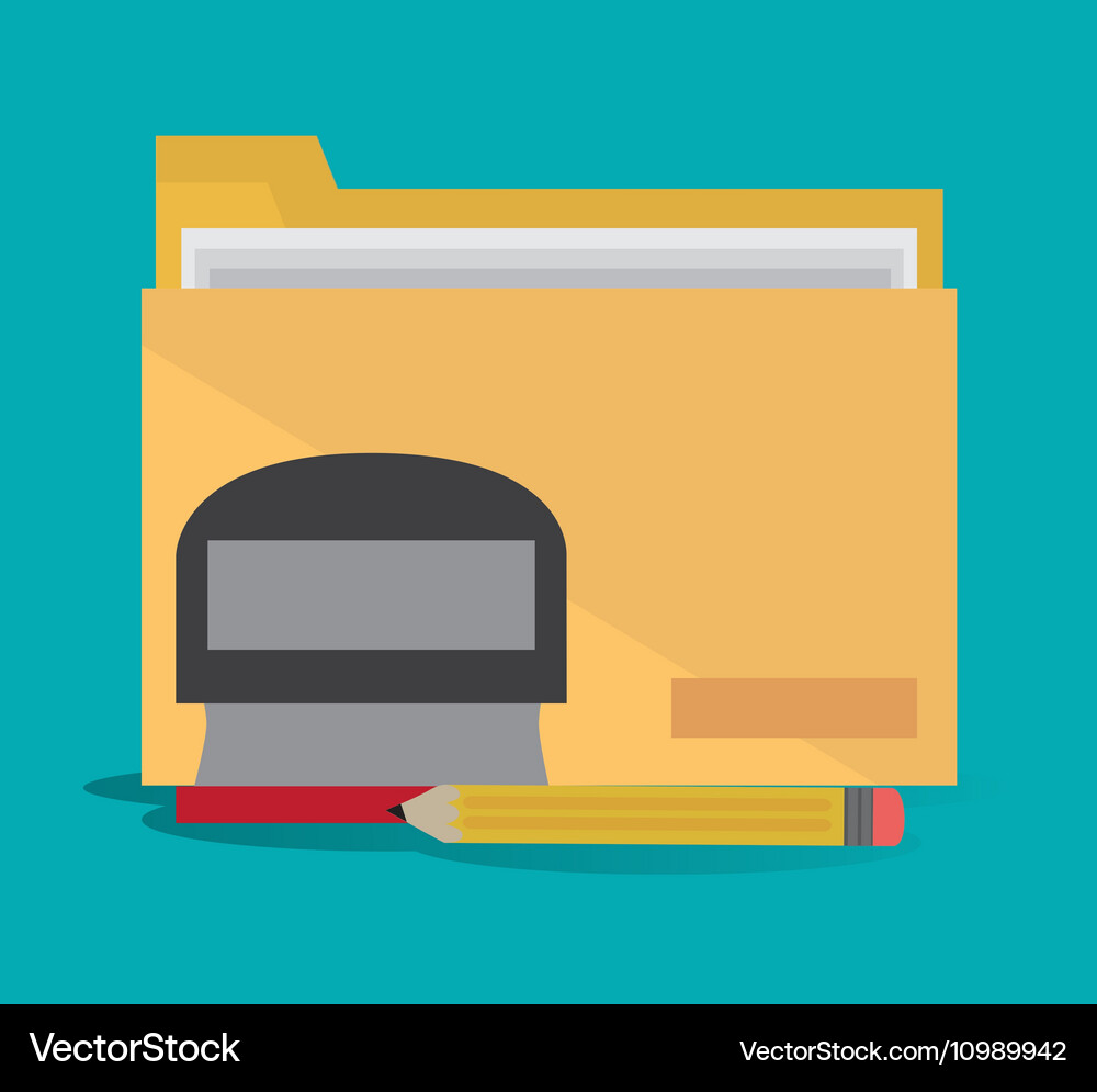 File of office and work design Royalty Free Vector Image