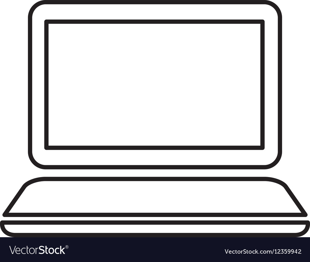 Laptop computer technology Royalty Free Vector Image