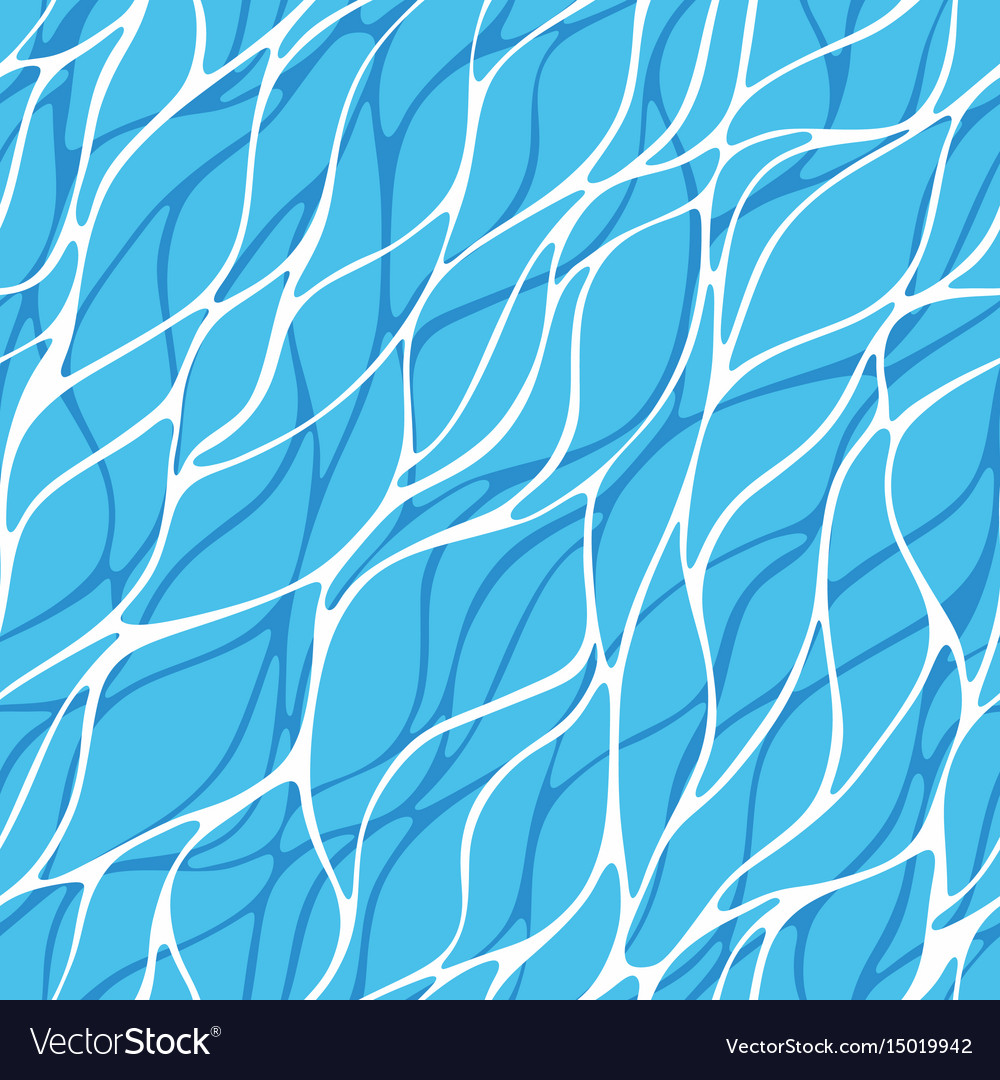 Surface Of Water Seamless Pattern For Design And Vector Image