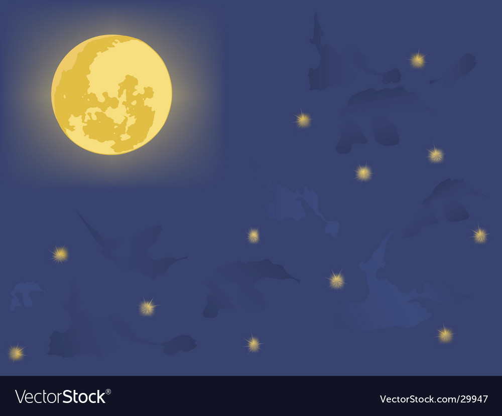 Moonlight Royalty Free Vector Image - VectorStock