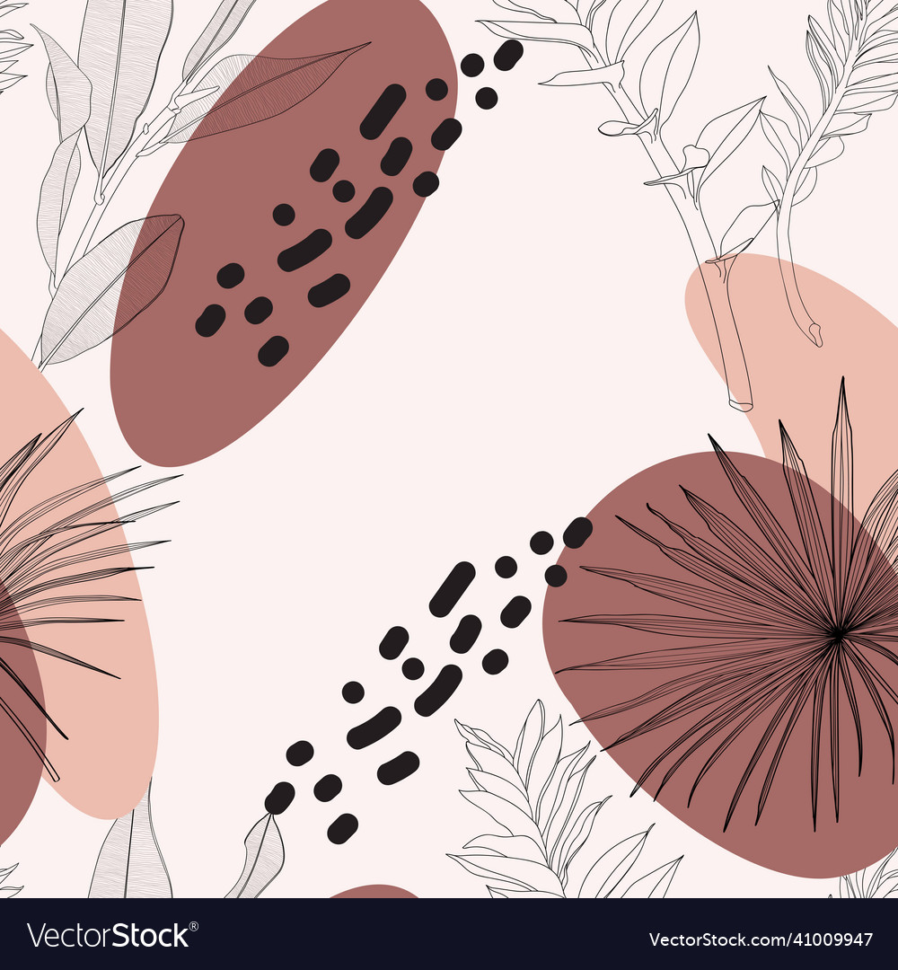 Trendy abstract floral seamless pattern Royalty Free Vector Trendy abstract floral seamless pattern Royalty Free Vector
