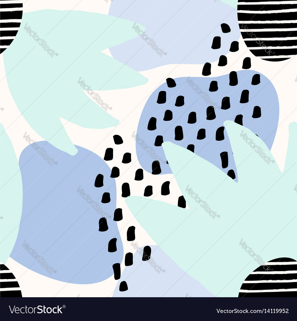 Abstract collage pattern Royalty Free Vector Image