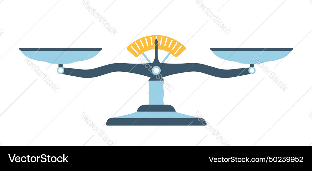 Balance sign scale symbol isolated background Vector Image